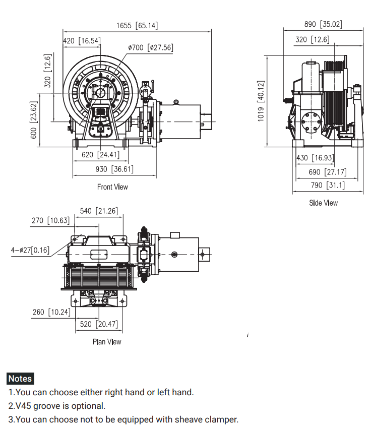 HGD320A- SC - Haider Driver - Overhead Geared Machines