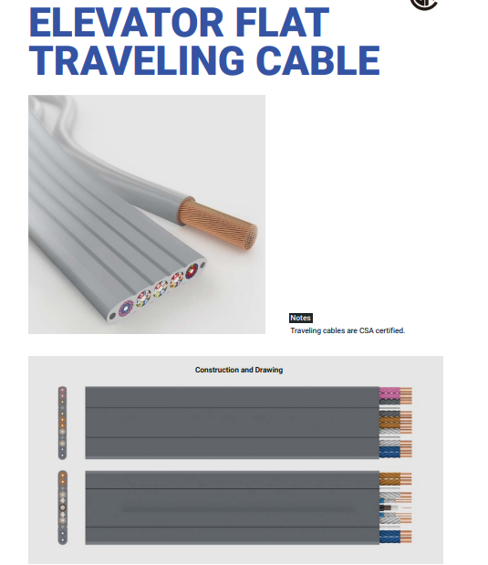 Elevator Traveling Cable | USA/Canada | Delco Elevator Products